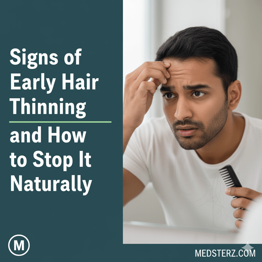 Signs of Early Hair Thinning and How to Stop It Naturally